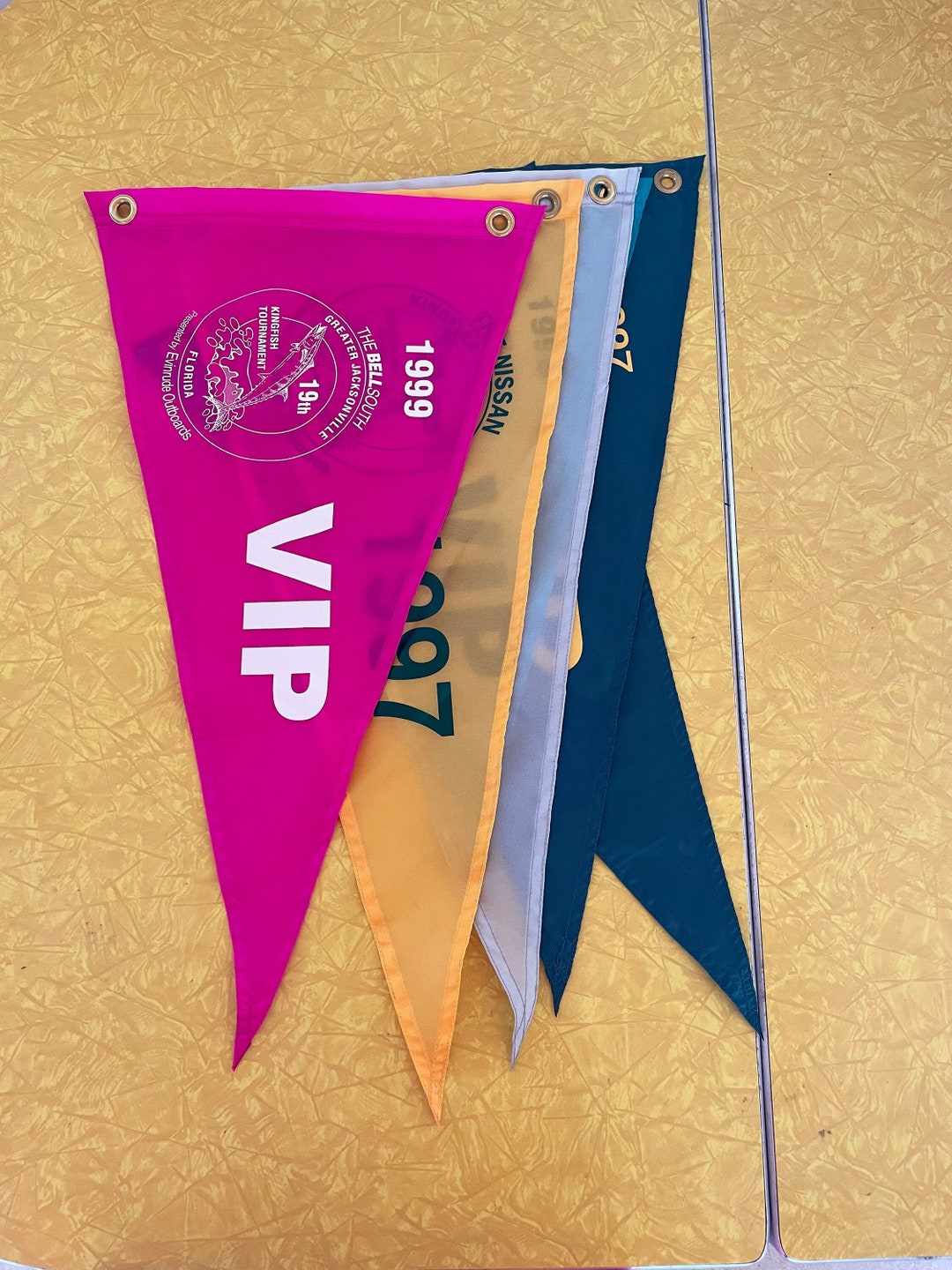 Vintage Florida Fishing Tournament Flags | Pennant | Jacksonville - Etsy