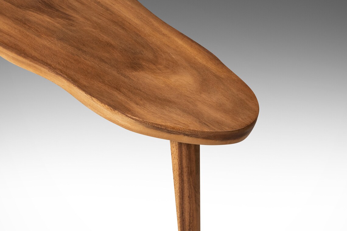 Mid Century Modern Monkey Pod Wood Slab Coffee / End Table - Etsy