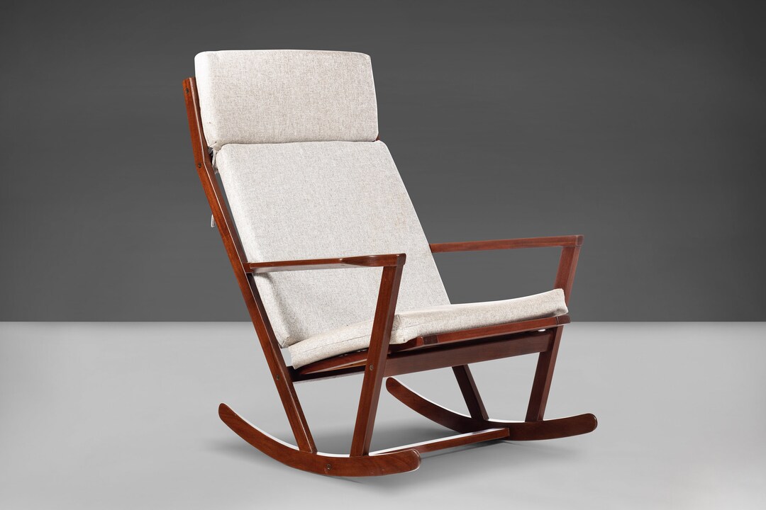 Sculptural Rocking Chair by Poul Volther for Frem Rojle in Afromosia ...