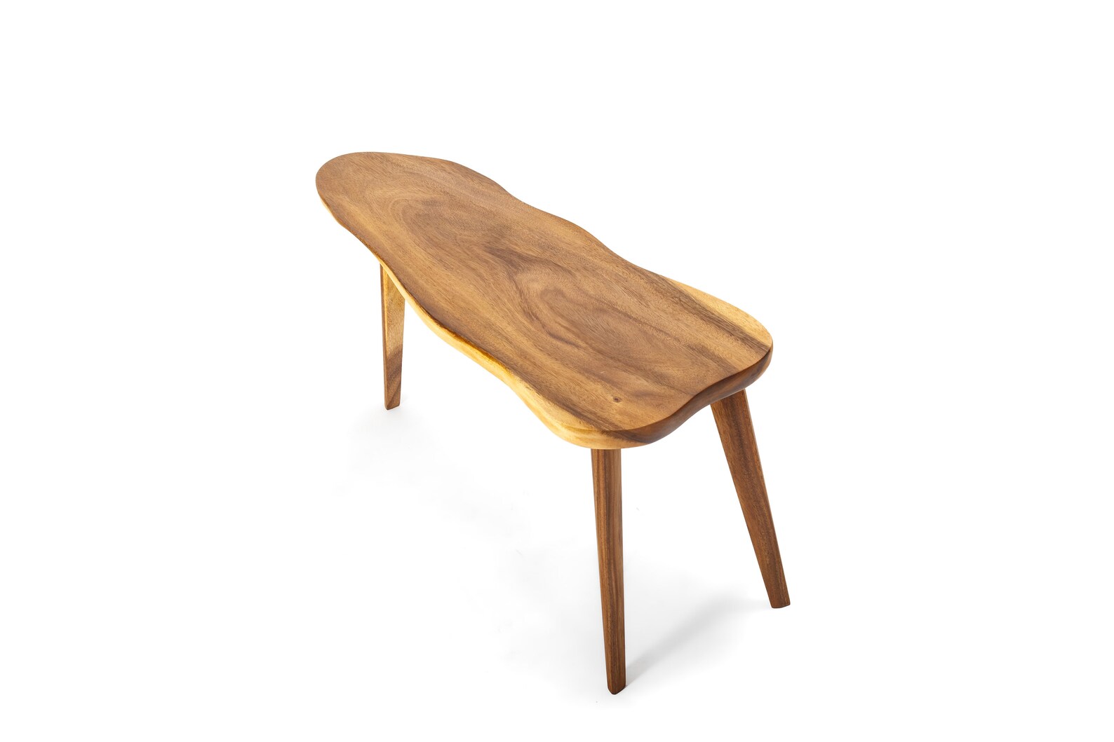 Mid Century Modern Monkey Pod Wood Slab Coffee / End Table | Etsy