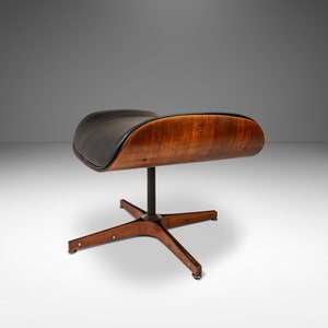 Rare Mid-century Modern Wingback mr. Chair Lounge Chair & Ottoman Set by George Mulhauser for ...