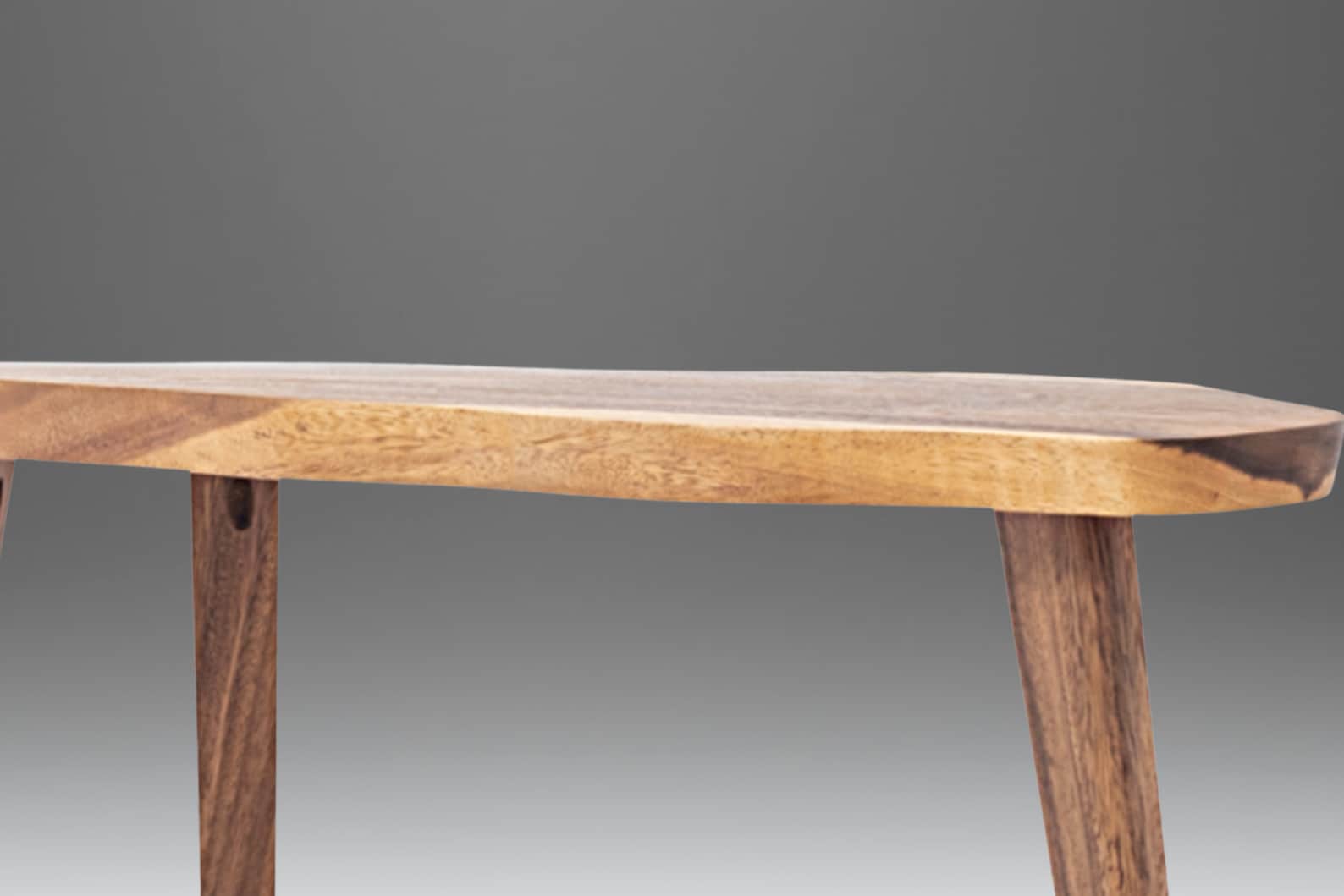 Mid Century Modern Monkey Pod Wood Slab Coffee / End Table | Etsy