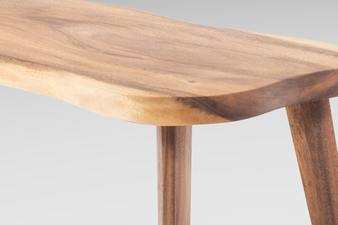 Mid Century Modern Monkey Pod Wood Slab Coffee / End Table | Etsy