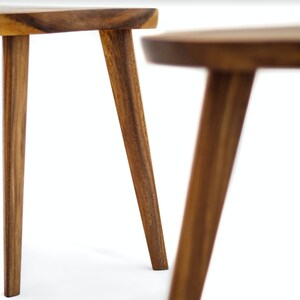 Mid Century Modern Monkey Pod Wood Slab Coffee / End Table | Etsy