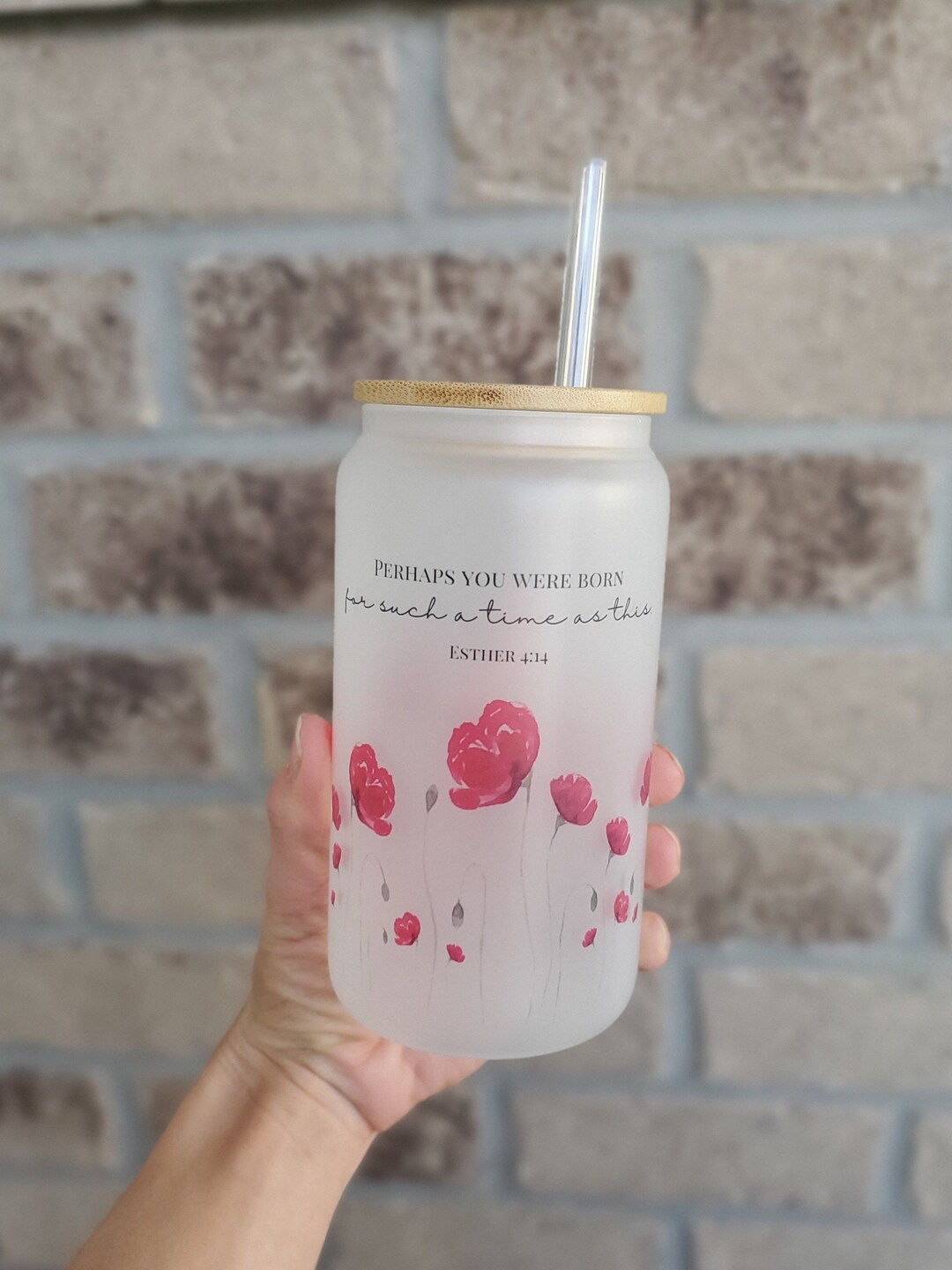 Christian Gift Iced Coffee Cup Religious Gift Cup With Bible Verse Gift ...