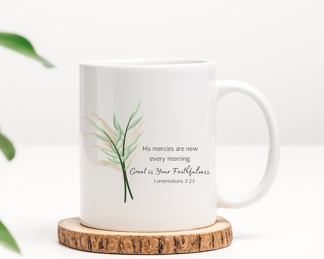 Scripture Verse Coffee Mug Bible Verse Coffee Cup Christian Gift ...
