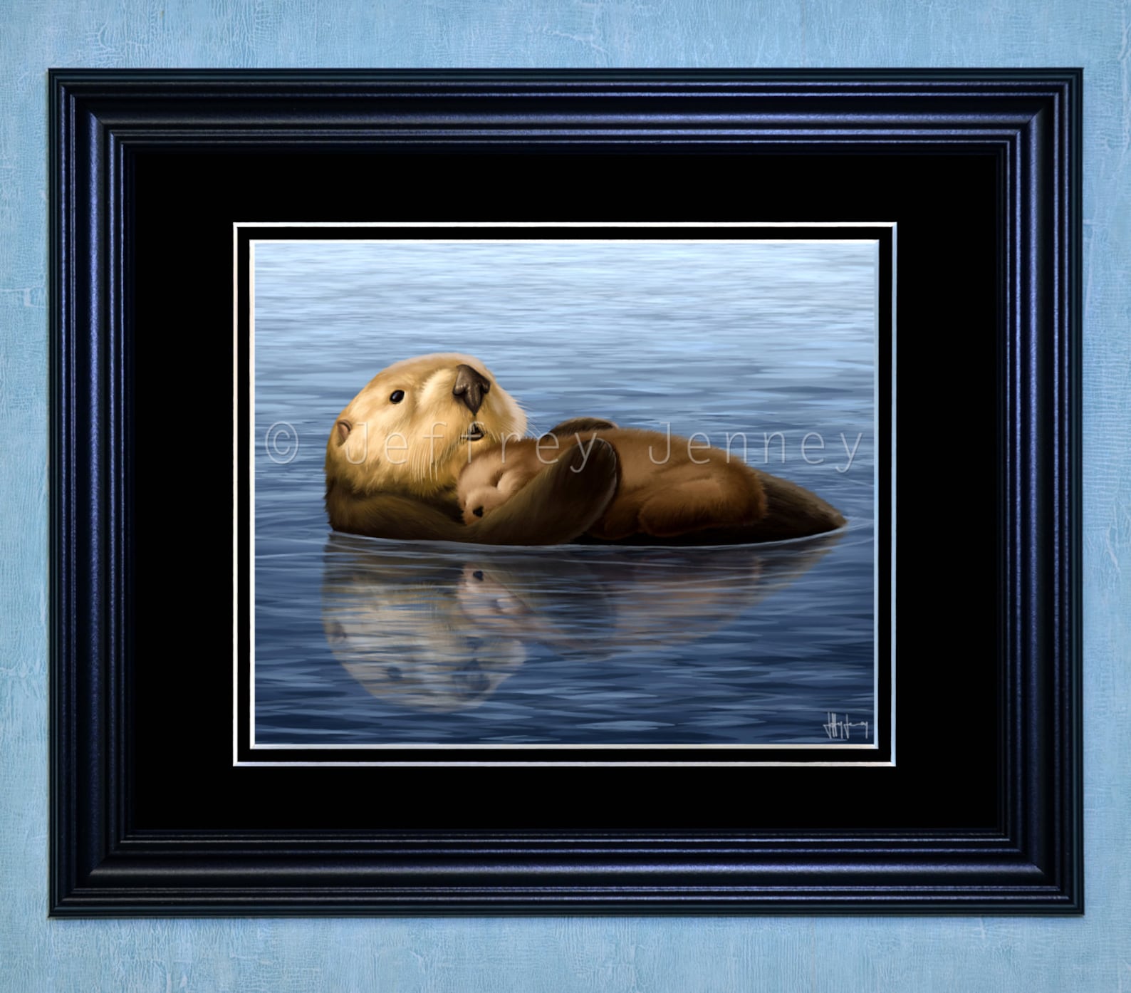 Sea Otter Print - Fine Art Print From an Original Painting - 8x10 - by ...