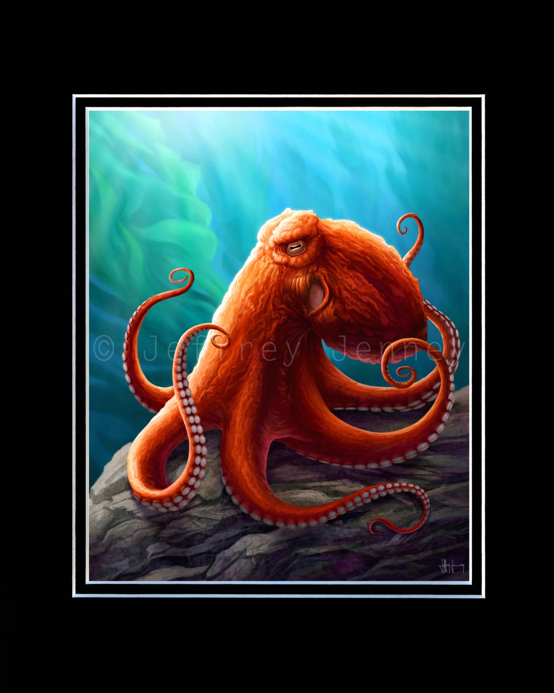 Octopus Painting Fine Art Print From an Original Painting - Etsy