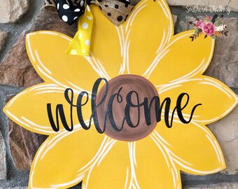 Sunflower wood sign | Etsy