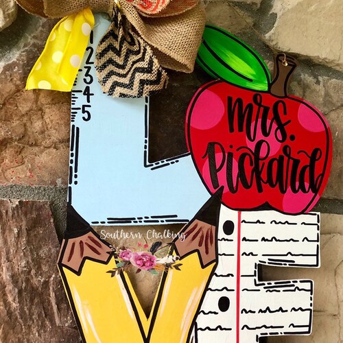 Classroom Door Hanger Teacher Door Hanger Back to School - Etsy