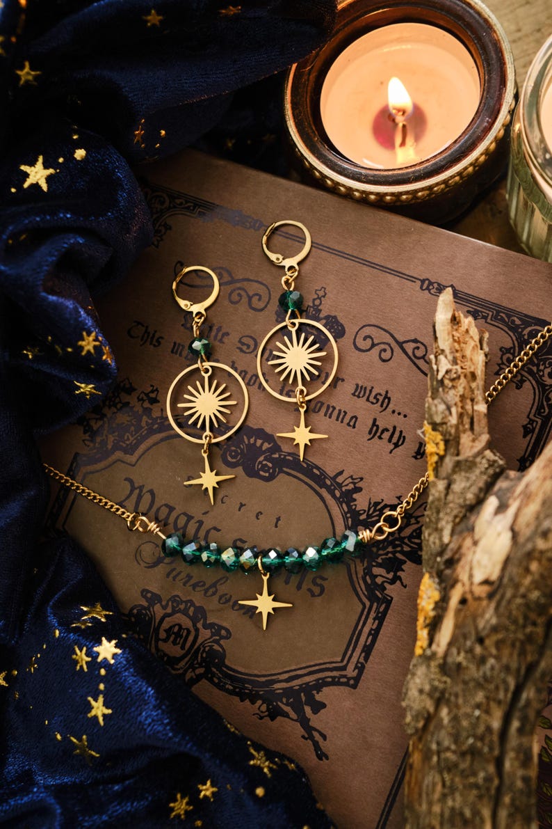 Dainty Gold Star Necklace, Personalizable! Moon or Star With Sparkly ...