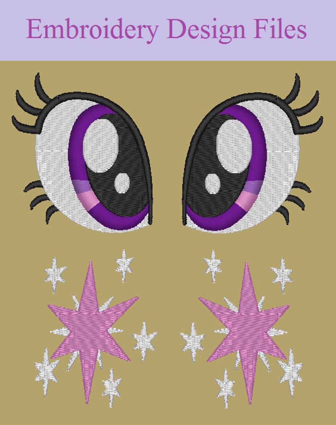 Mlp:fim Twilight Sparkle Eye and Cutie Mark PES Set - Etsy