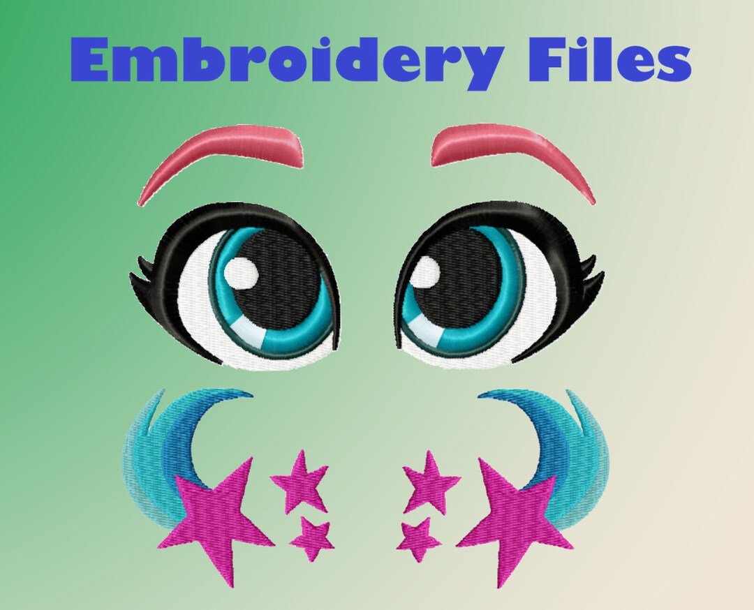 My Little Pony G5 Sunny Starscout Eyes and Cutie Marks Set .PES .HUS ...