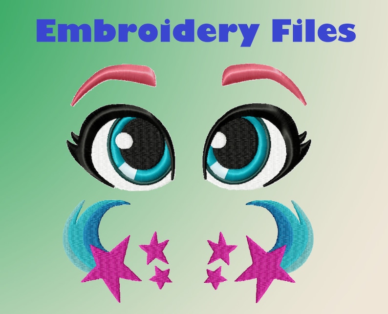 My Little Pony G5 Sunny Starscout Eyes and Cutie Marks Set .PES .HUS ...