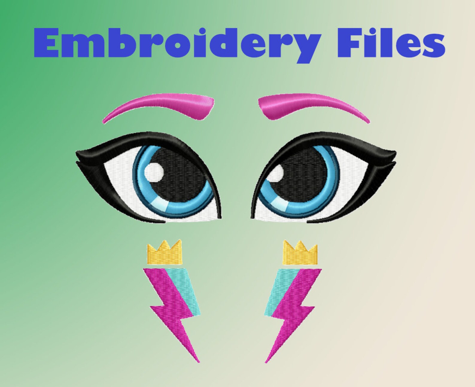 My Little Pony G5 Zipp Storm Eyes and Cutie Marks Set .PES - Etsy