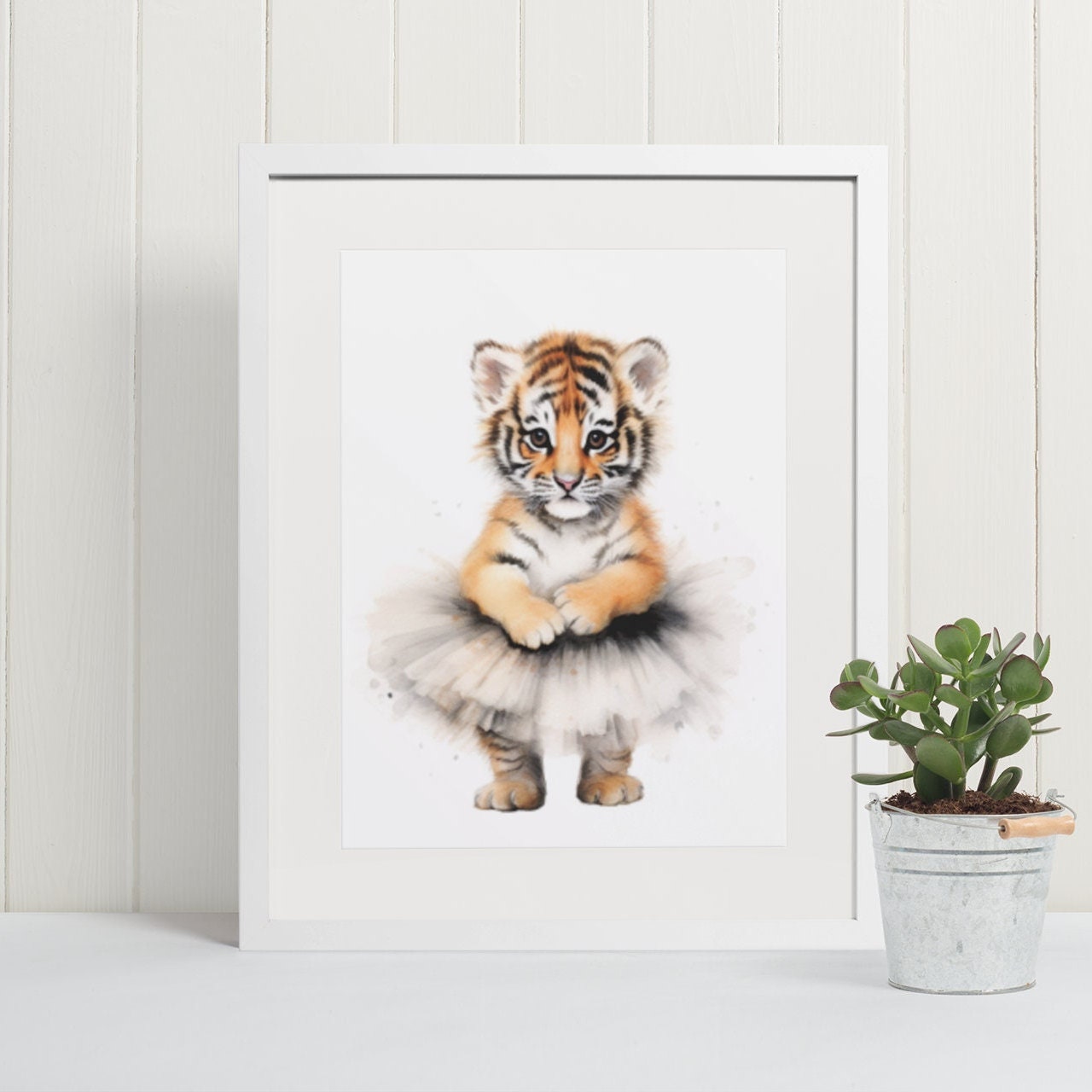 Baby Tiger Print baby Animal Prints nursery Wall Art tiger Nursery ...