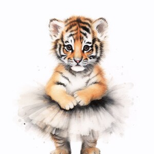 Baby Tiger Print baby Animal Prints nursery Wall Art tiger Nursery ...