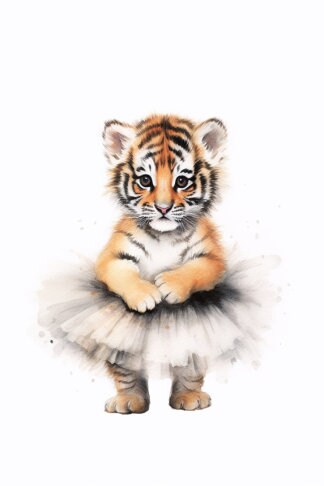 Baby Tiger Print baby Animal Prints nursery Wall Art tiger Nursery ...