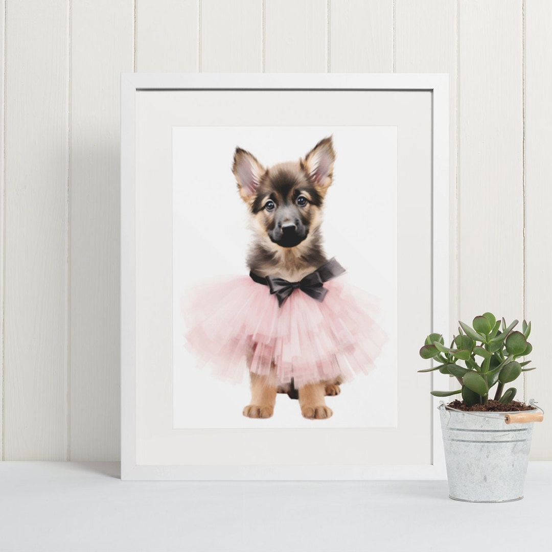 German Shepherd Dog Print - Puppy Prints - - Dog Wall Art- Nursery Wall ...
