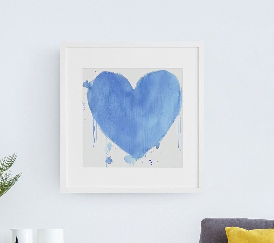 Heart Wall Art, Bedroom Decor Teens, Girls Room Decor, Heart Print for ...