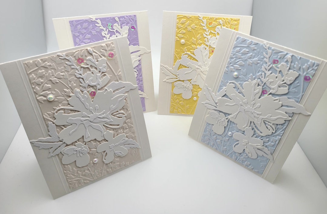 Floral Wedding Card Handmade Spring Birthday Greeting Card Baby Shower ...