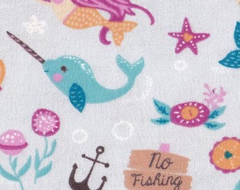 Flannel Mermaid Fabric - Etsy