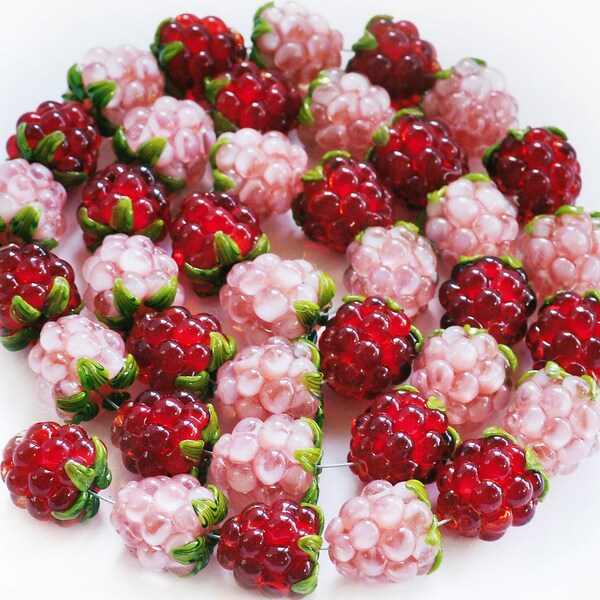 Raspberry Bead - Etsy