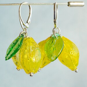 Hollow Lemon Earrings on Silver Clasp MTO - Etsy