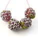 Ten 10 Small BLUEBERRY Handmade Lampwork Bead / Berries/ Beading ...