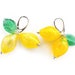 Hollow Lemon Earrings on Silver Clasp MTO - Etsy