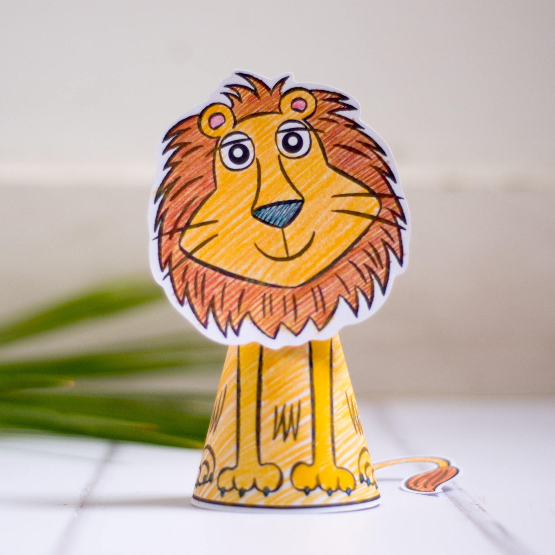 Kooky Papercraft Lion – an Instant Printable Activity Sheet for ...