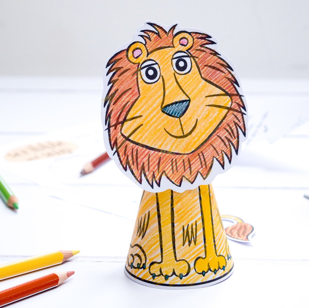 Kooky Papercraft Lion – an Instant Printable Activity Sheet for ...