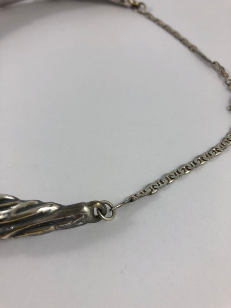 Ilan Hubara Sterling Silver 925 Mid Century Modern Necklace, Modernist ...