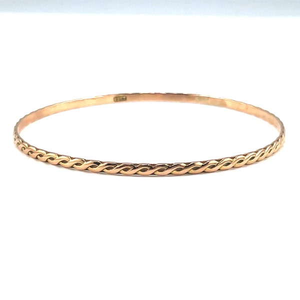 Thin Gold Bangle - Etsy Canada