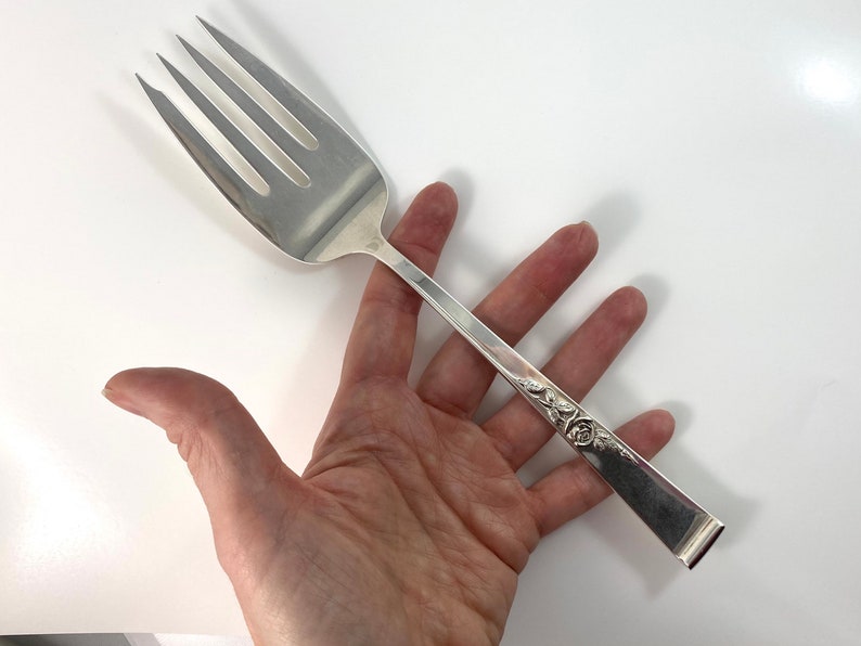 Sterling Serving Fork Reed & Barton Classic Rose Pattern | Etsy