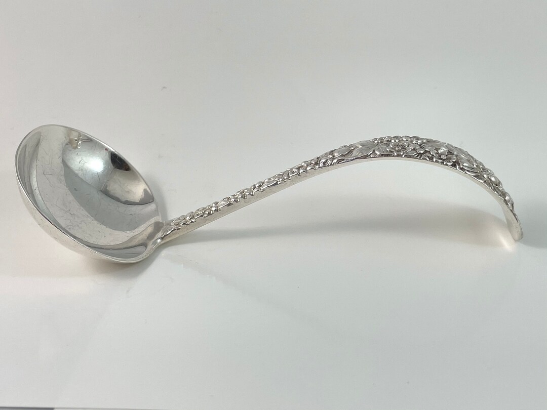Stieff Sterling Ladle Repousse Rose Pattern, 6 Inch (larger Size Ladel ...