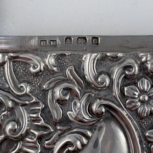 Sterling Silver Antique Repousse Business Card Case, Lovely Estate Item ...