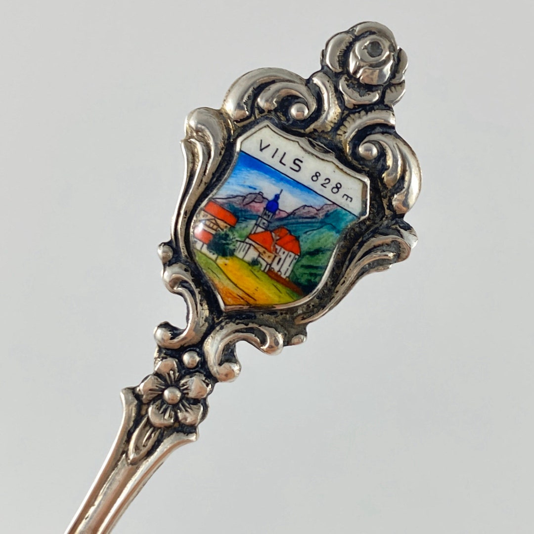 VILS Austria Sterling Spoon, Sterling Silver Spoon, Antique Silver ...