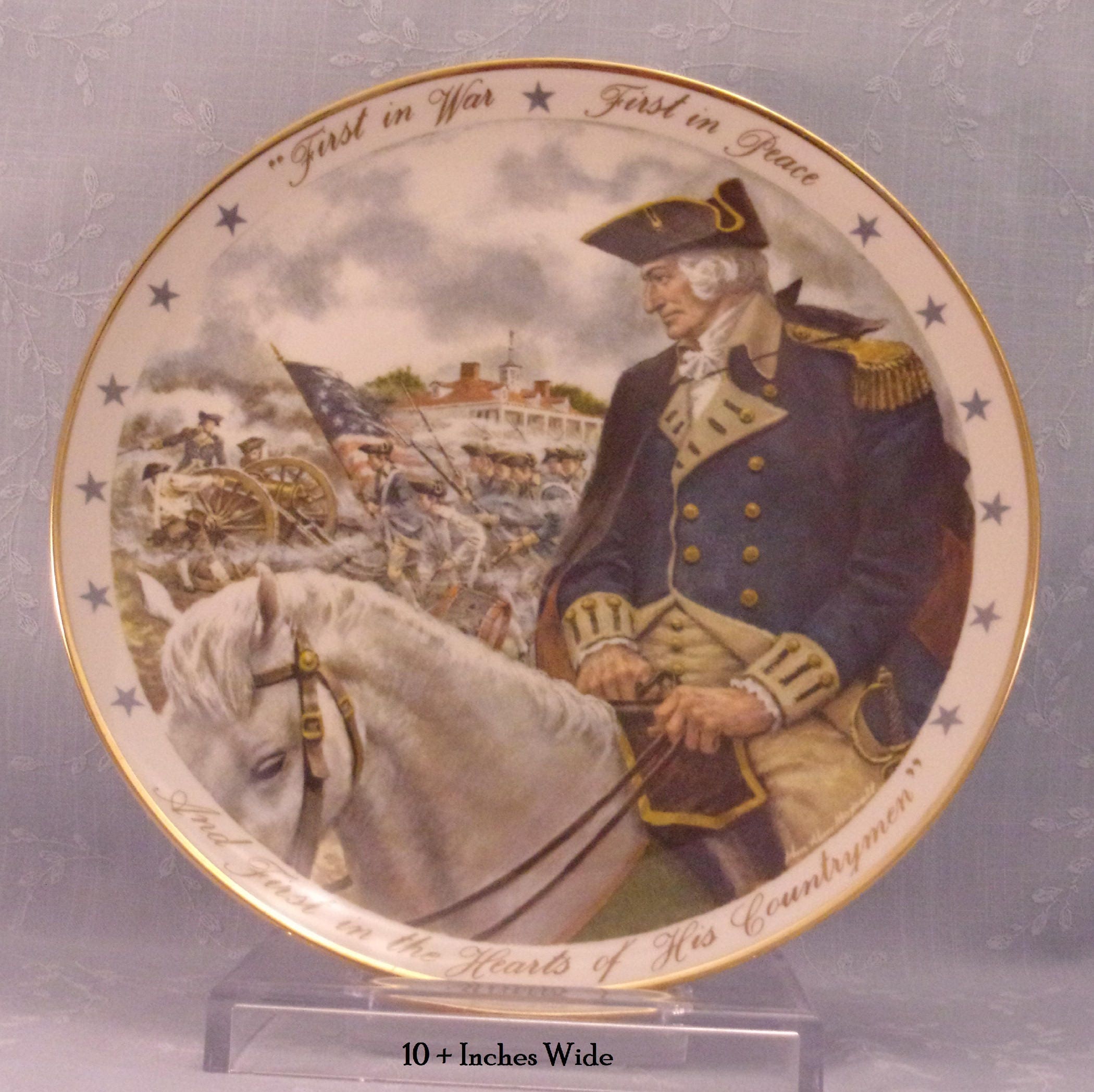 Vintage George Washington Collectible Plate. Limited Edition. Qkeb