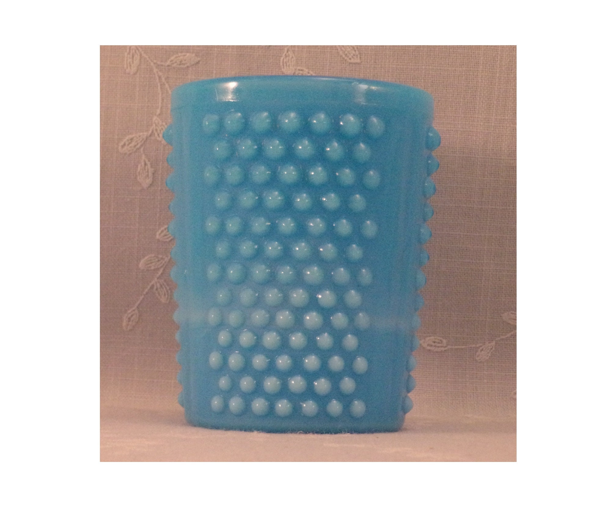 Turquoise Blue Milk Glass Bryce Brothers Paneled Hobnail Antique ...