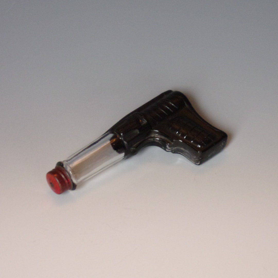 Vintage Glass Candy Container Gun. 1940 Stough Toy Pistol Revolver W ...