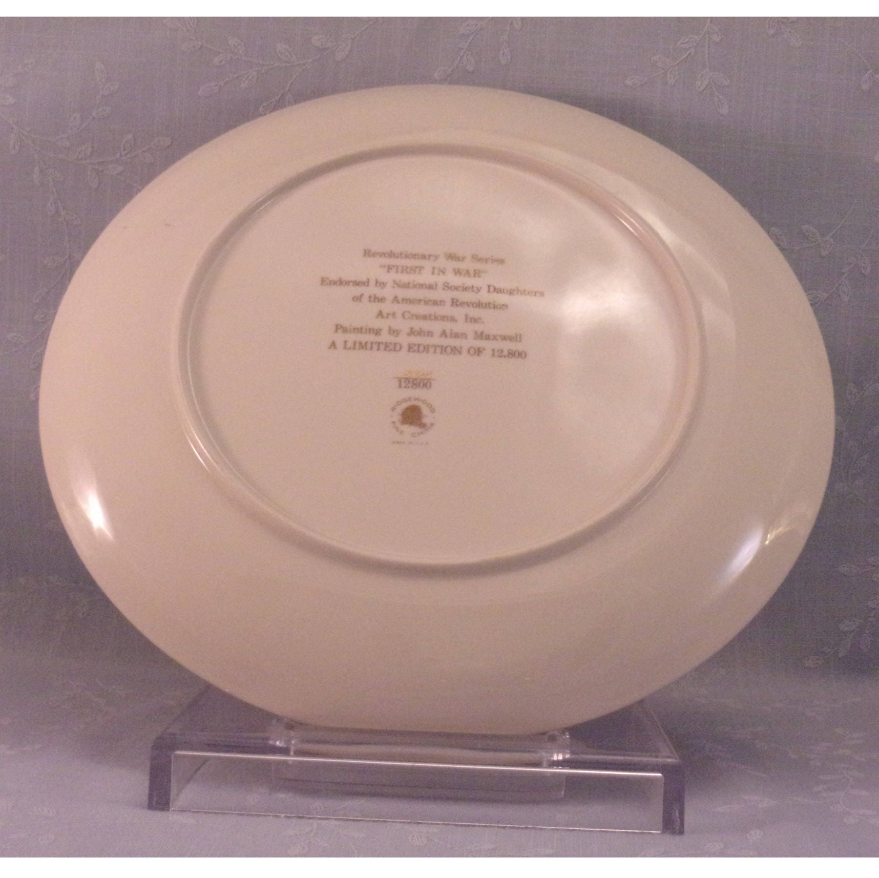 Vintage George Washington Collectible Plate. Limited Edition. Qkeb