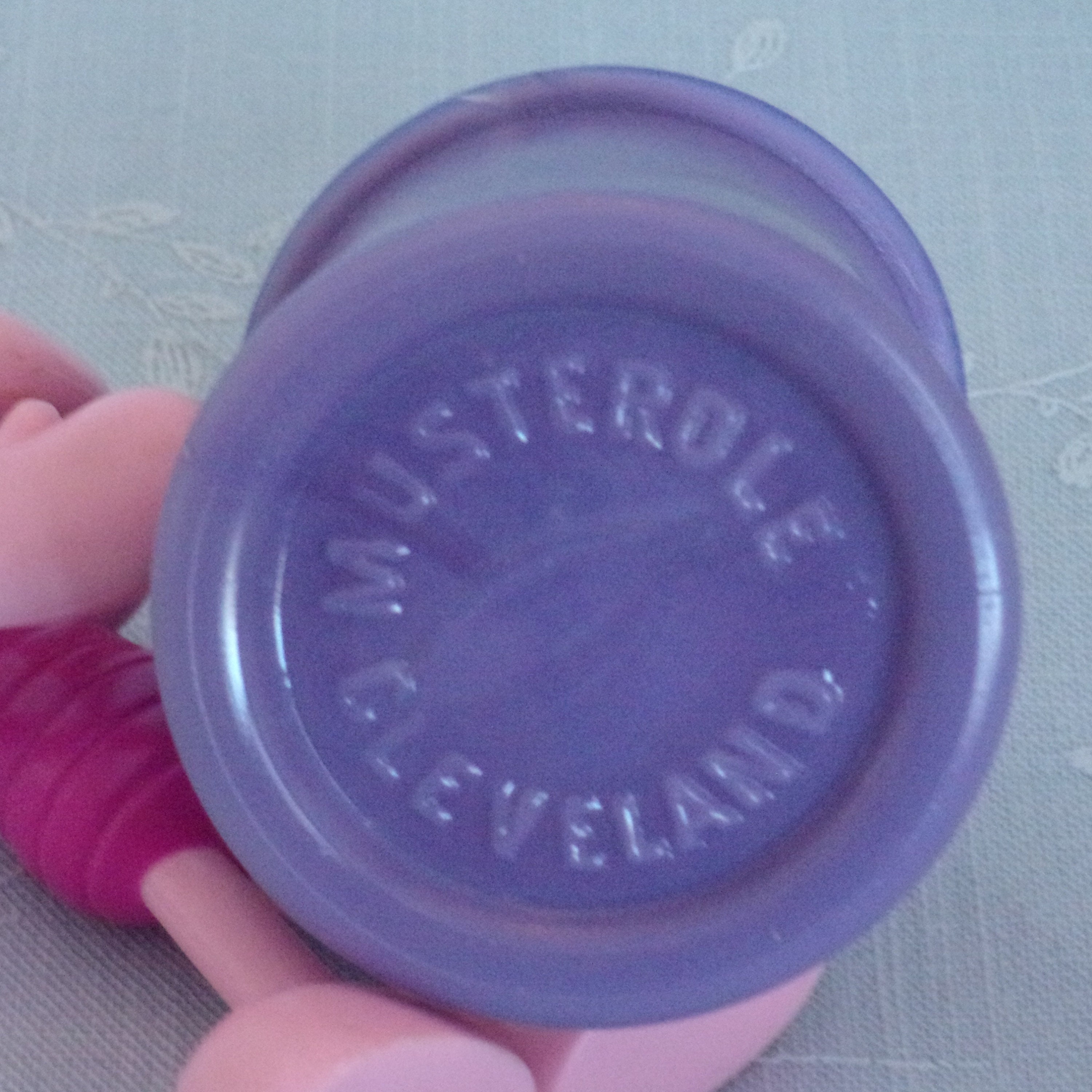 Antique Lavender Milk Glass Jar. Rare Light Purple Bottle w Marbling ...