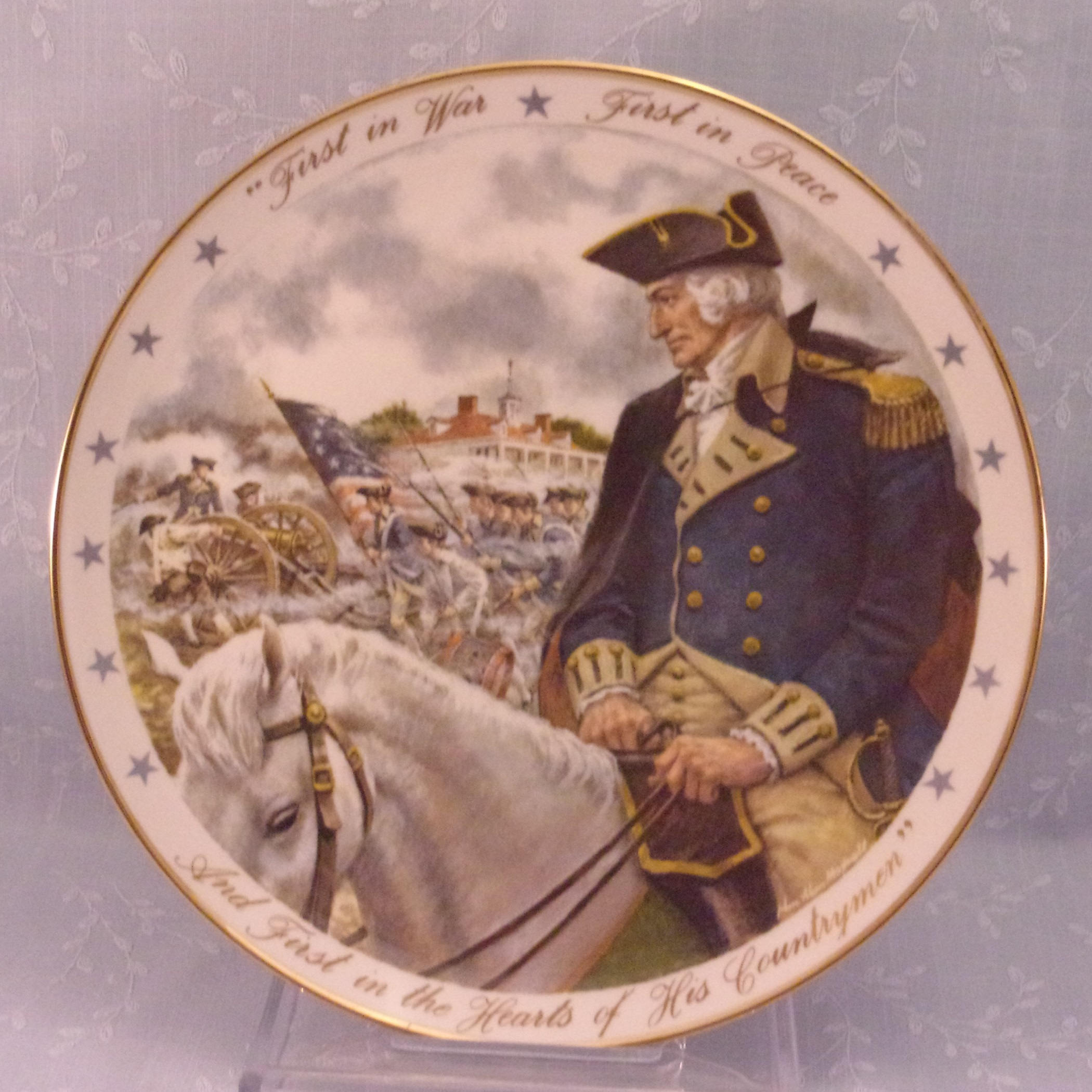 Vintage George Washington Collectible Plate. Limited Edition. Qkeb