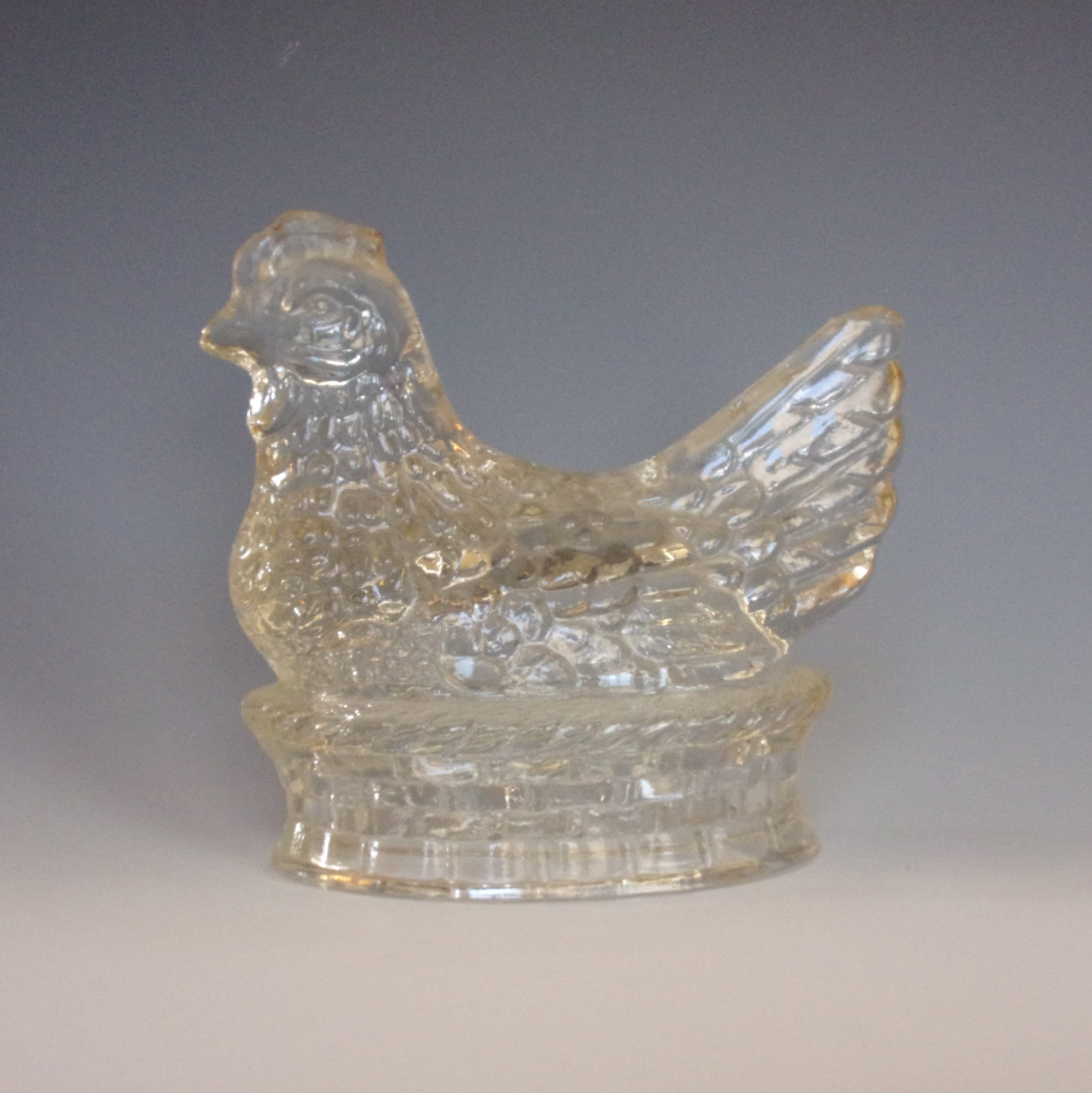 Vintage Figural Glass Candy Container. 1970s Large Chicken on - Etsy