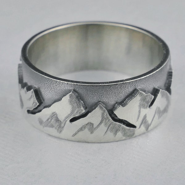 Mountain Range Ring - Etsy