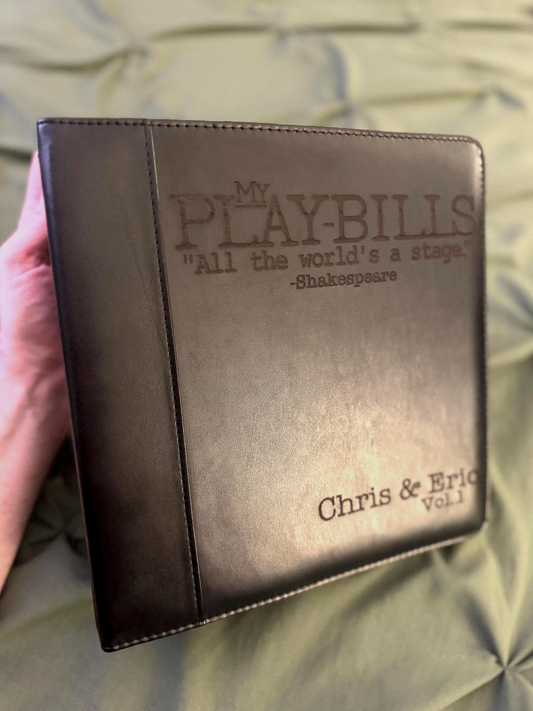 Custom Play-bill, Show-bill, 4" Binder Album for Theatre/musicals/stage ...