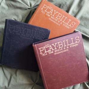 Custom Play-bill, Show-bill, Approx 1.5-2" Binder Album for Theatre ...