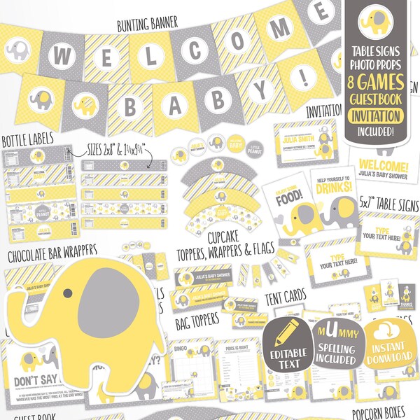 Yellow Gray Baby - Etsy