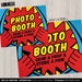 Superhero Photo Booth Sign. Printable Comic Book Photobooth. | Etsy